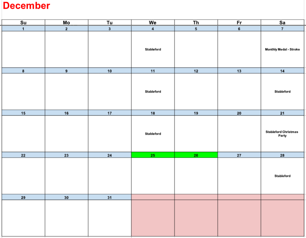 Syllabus - Merbein Golf Club